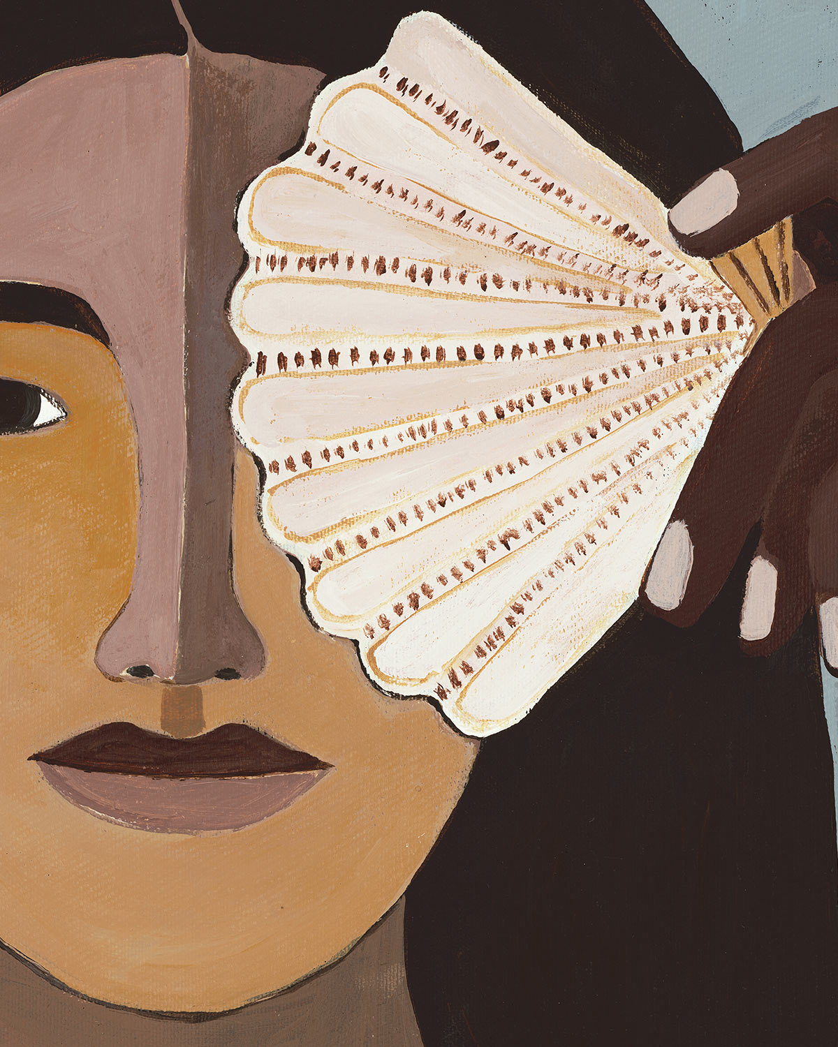 Shell Collector Original Painting 38 x 48cm | Karina Jambrak