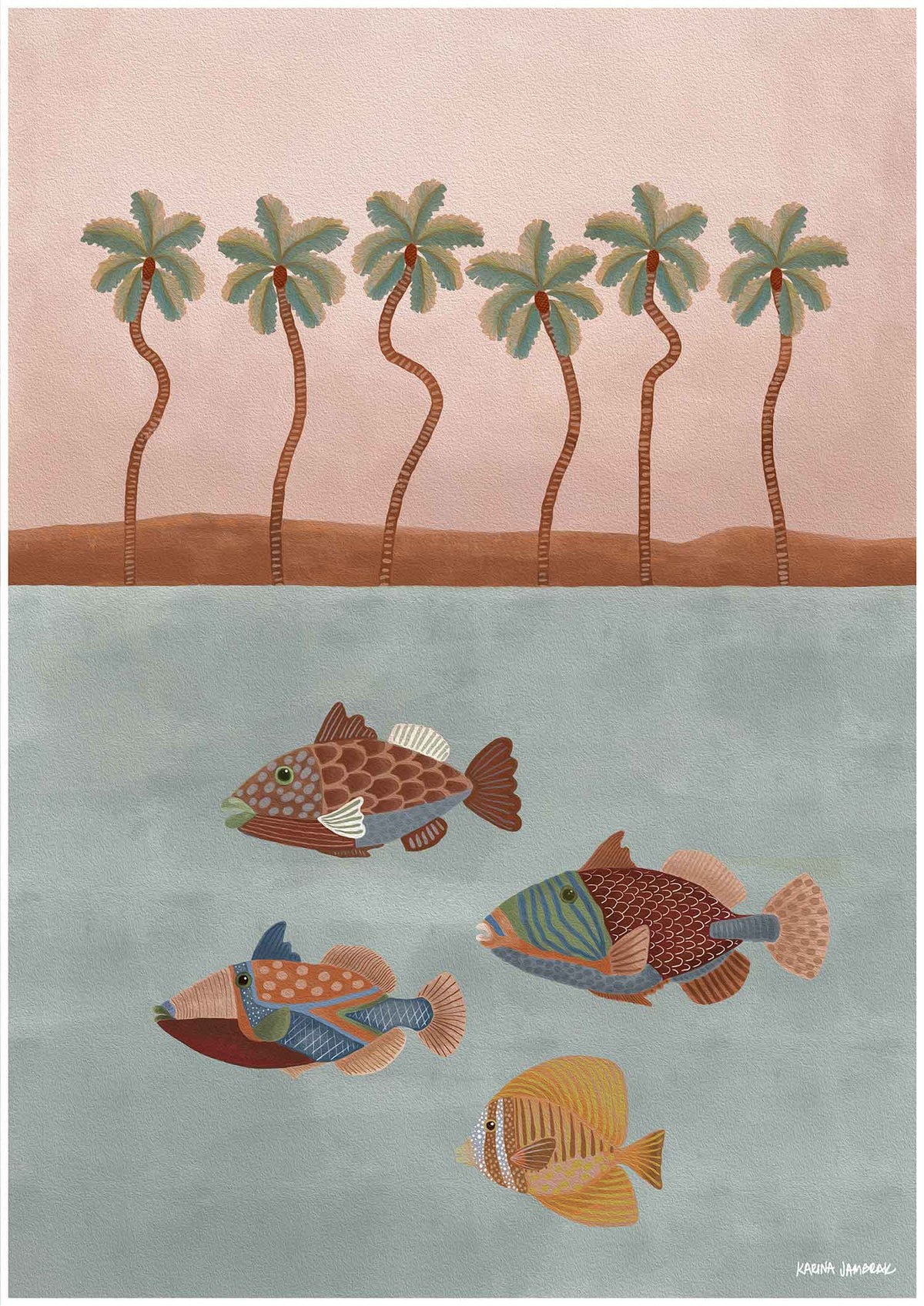 Palmaloma Rainbow Fish Fine Art Print | Karina Jambrak