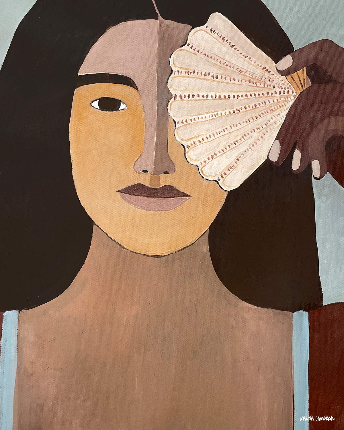 Shell Collector Fine Art Print | Karina Jambrak