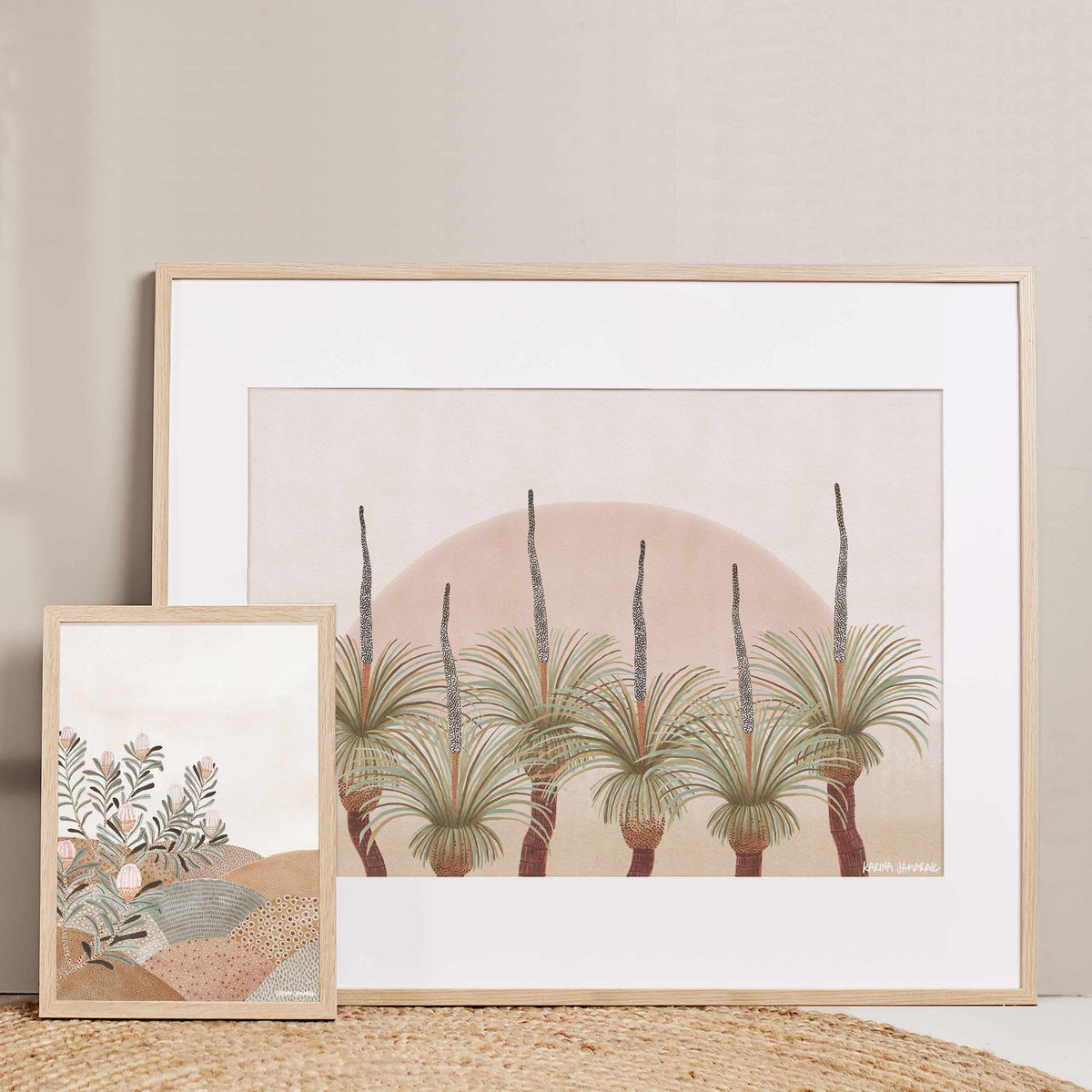 Grass Tree Horizon Landscape Fine Art Print | Karina Jambrak