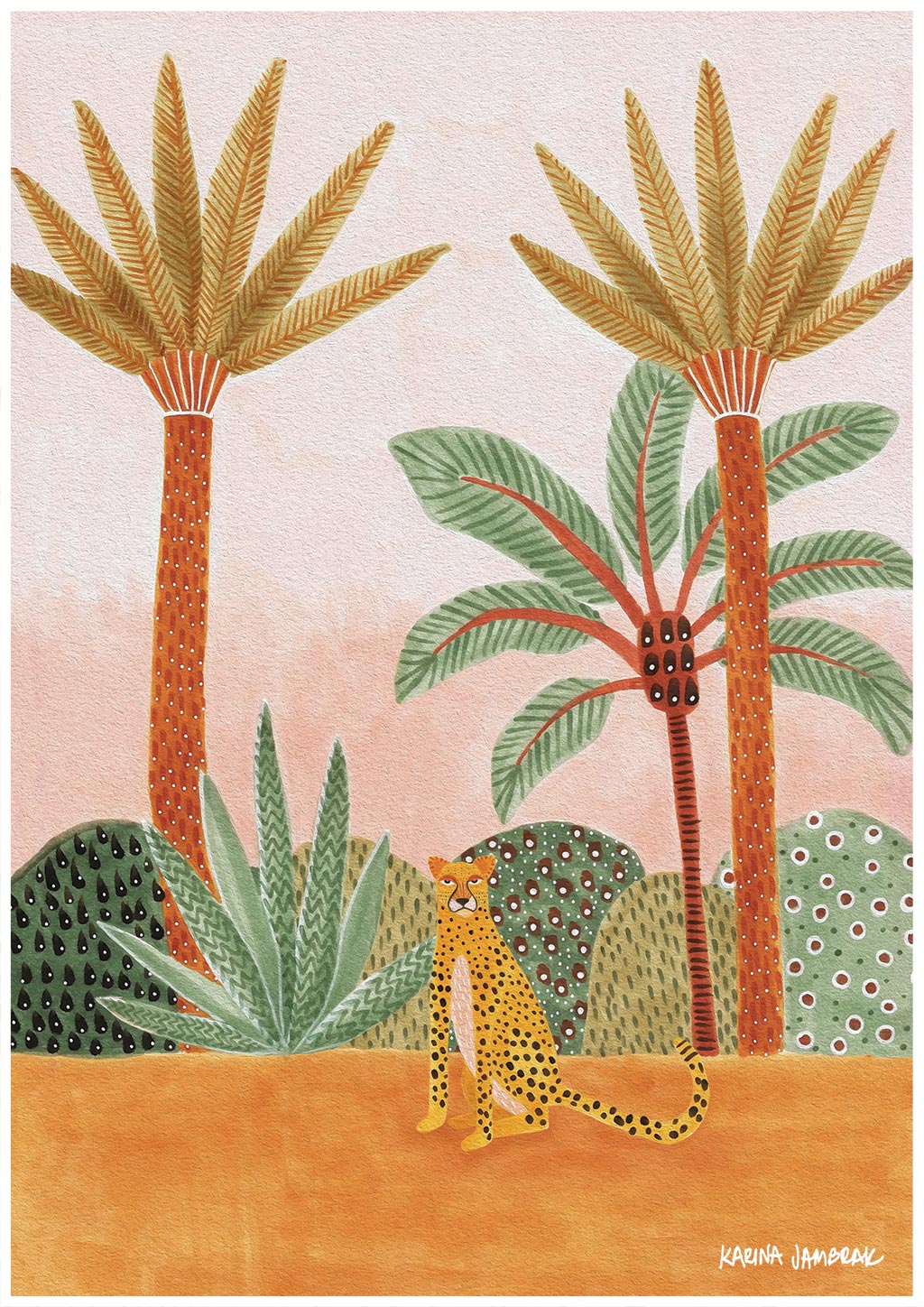Chey The Cheetah Fine Art Print | Karina Jambrak