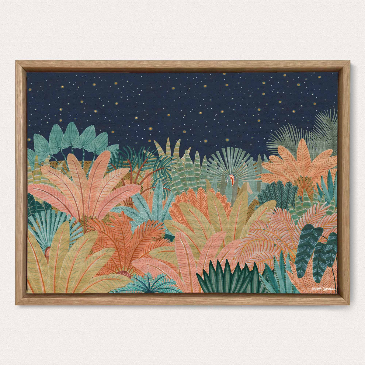 Treetops At Night (Landscape) Fine Art Print | Karina Jambrak